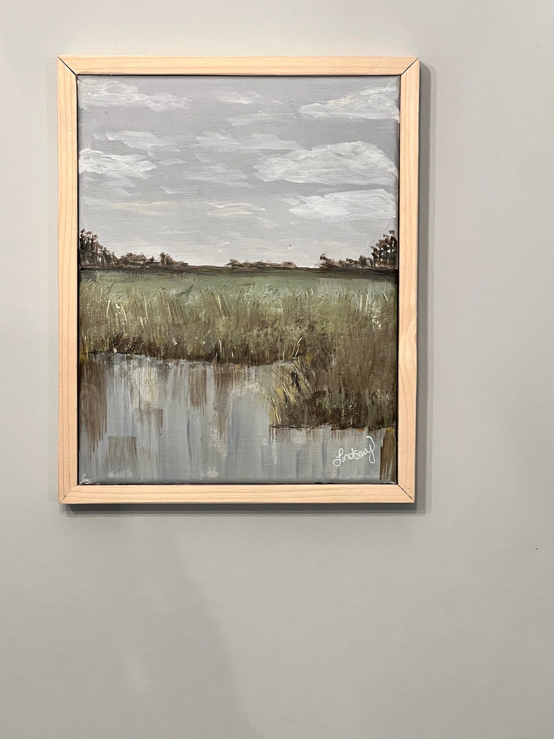 9x12 Salt Marsh Painting - Etsy