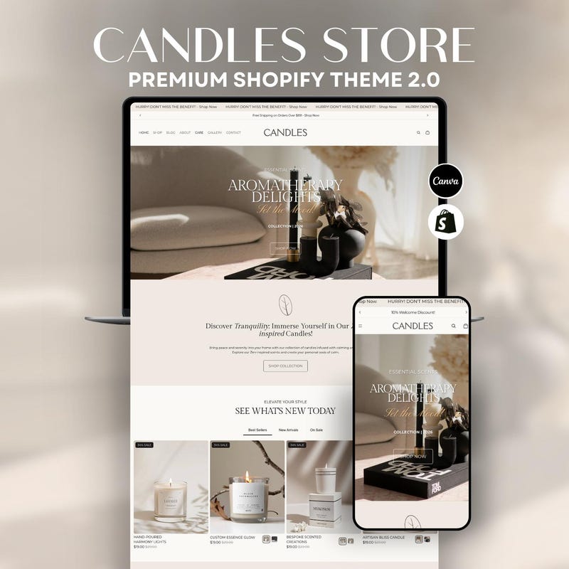 Crystal Shopify Themes - Etsy