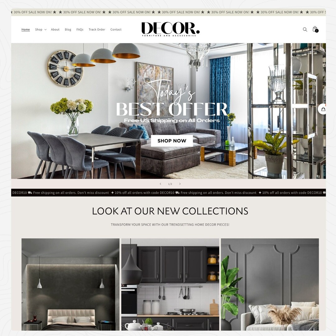 Decor Home Decor Shopify Theme Elegant, Modern & Minimal Design Premade ...