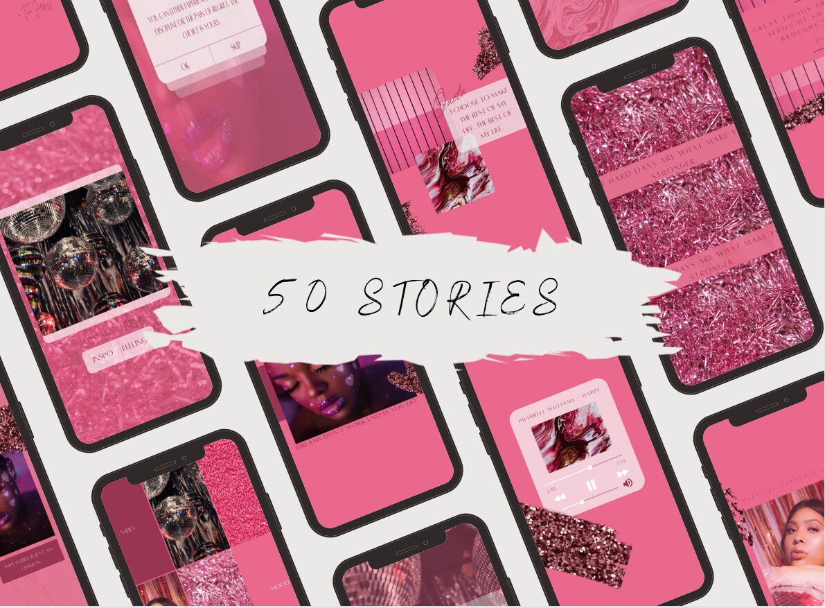 Pink Instagram Templates Canva, Colorful Bright Social Media Templates ...