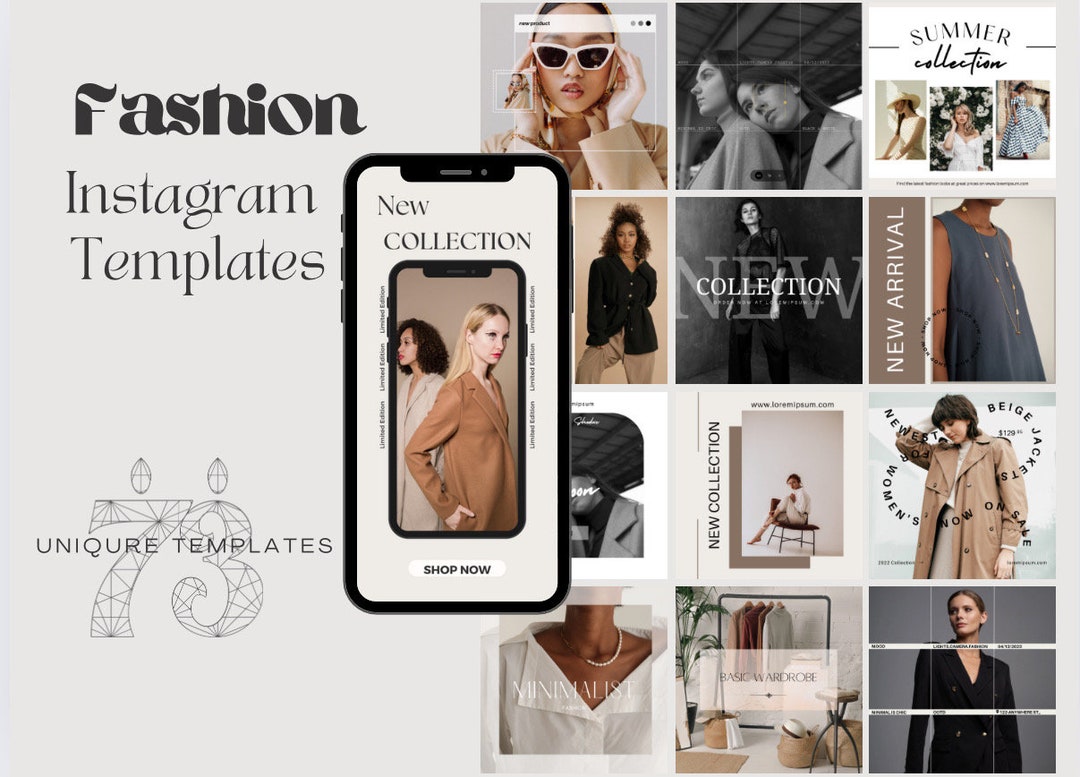 73 Fashion Ecommerce Instagram Post Canva Templates -sustainable ...