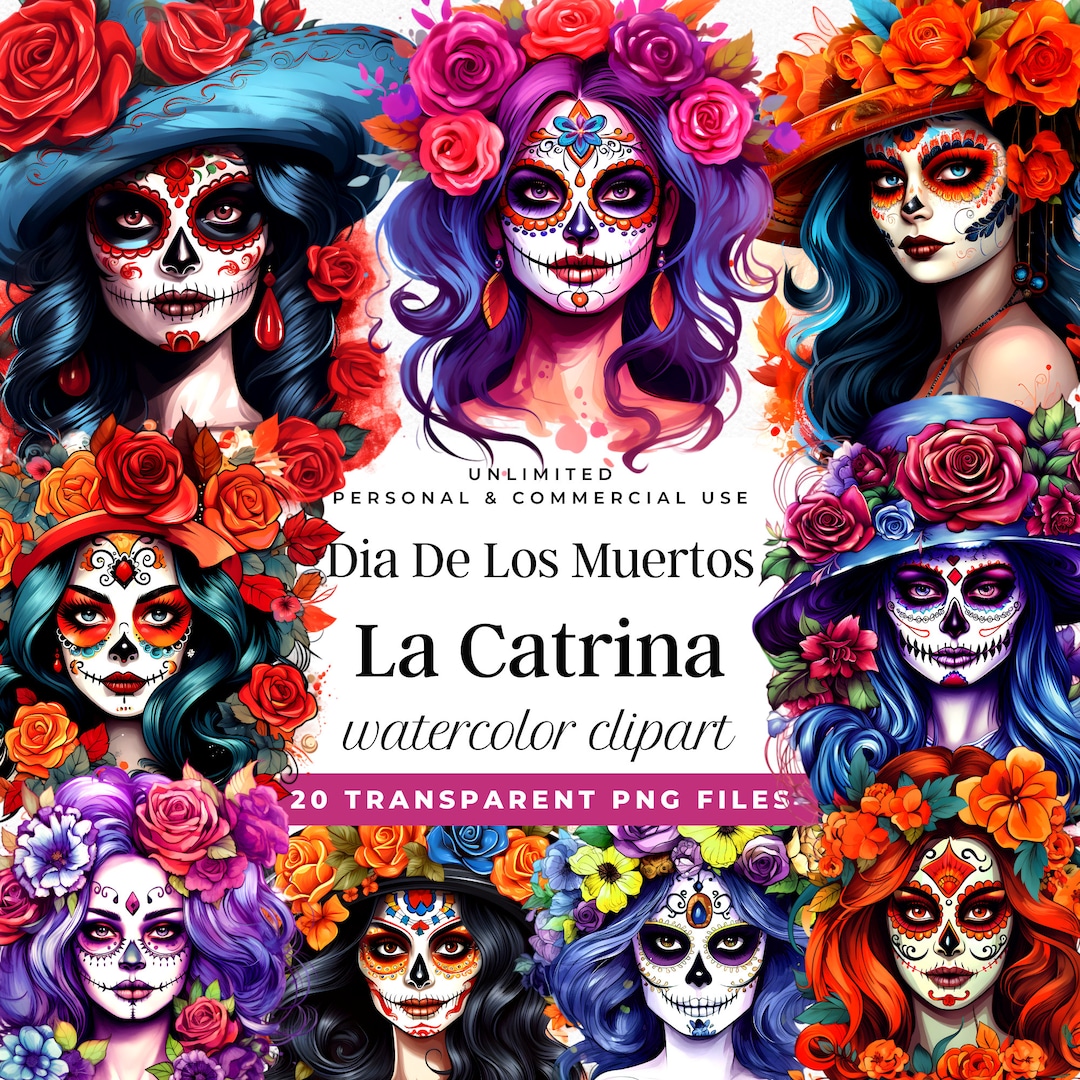 Dia De Los Muertos La Catrina Png Clipart, Day of the Dead Transparent ...