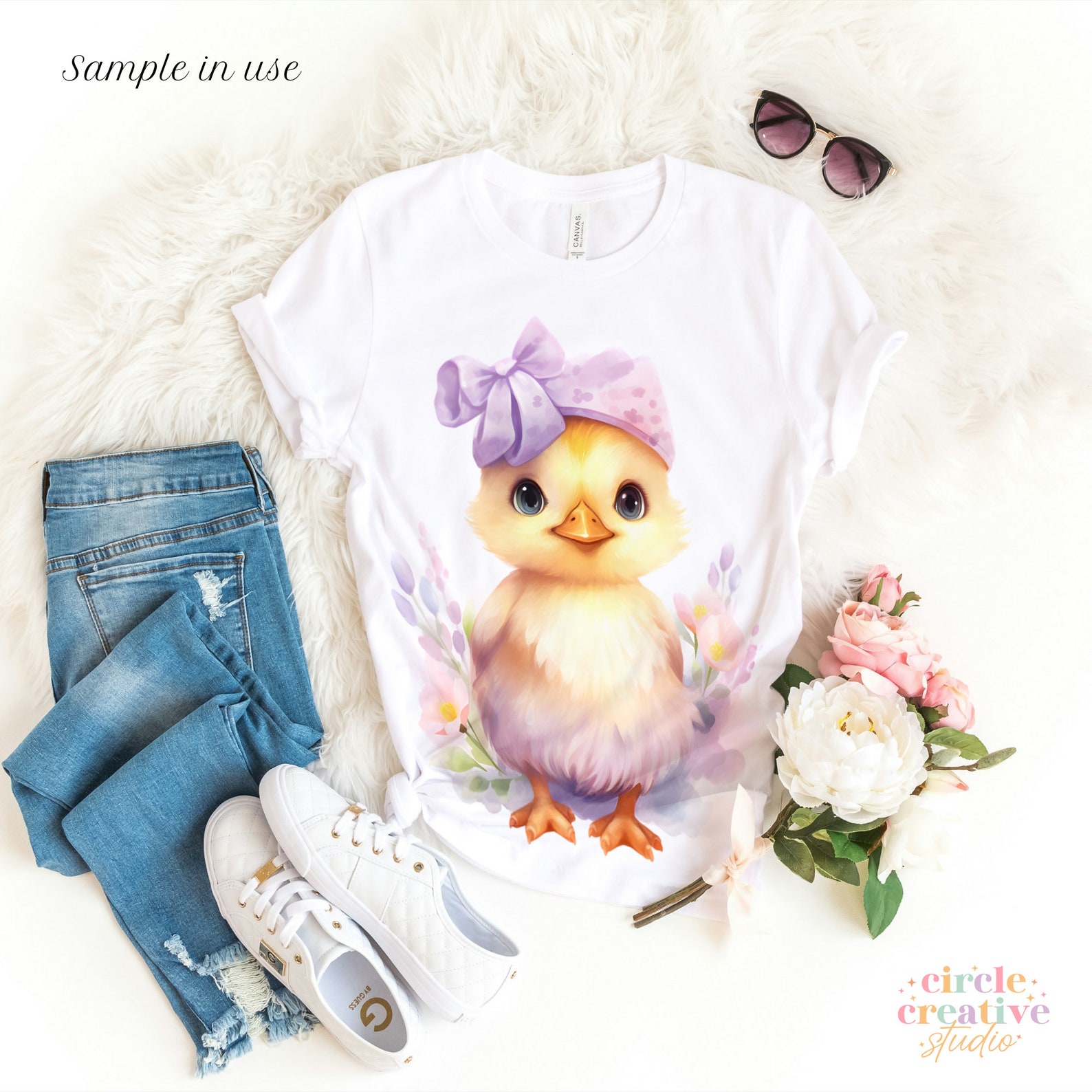 Cute Easter Chicken Png Clipart, Watercolor Baby Chick Spring Clipart ...