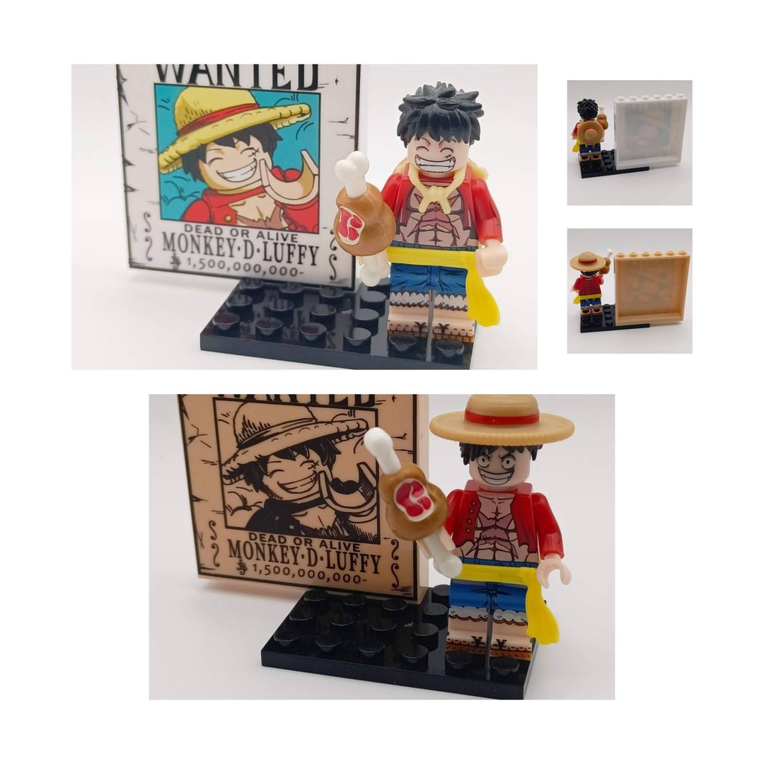Luffy / Ruffy One Piece Brick Custom Minifigure MOC - Etsy