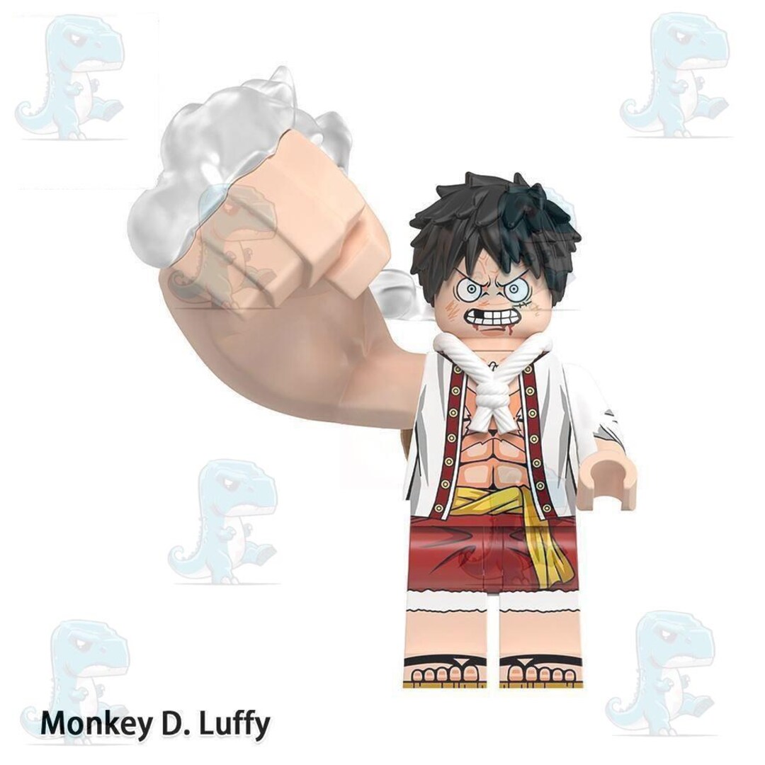 One Piece / Monkey D. Luffy - Clamping Block Custom Minifigure MOC - Etsy