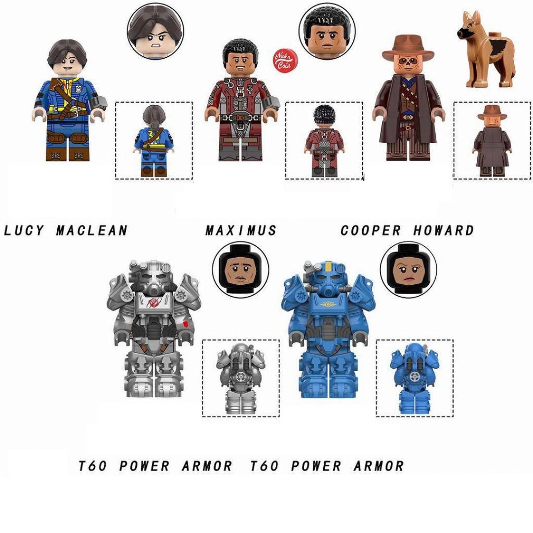 Fallout / Character Clamp Building Block Custom Minifigure MOC - Etsy