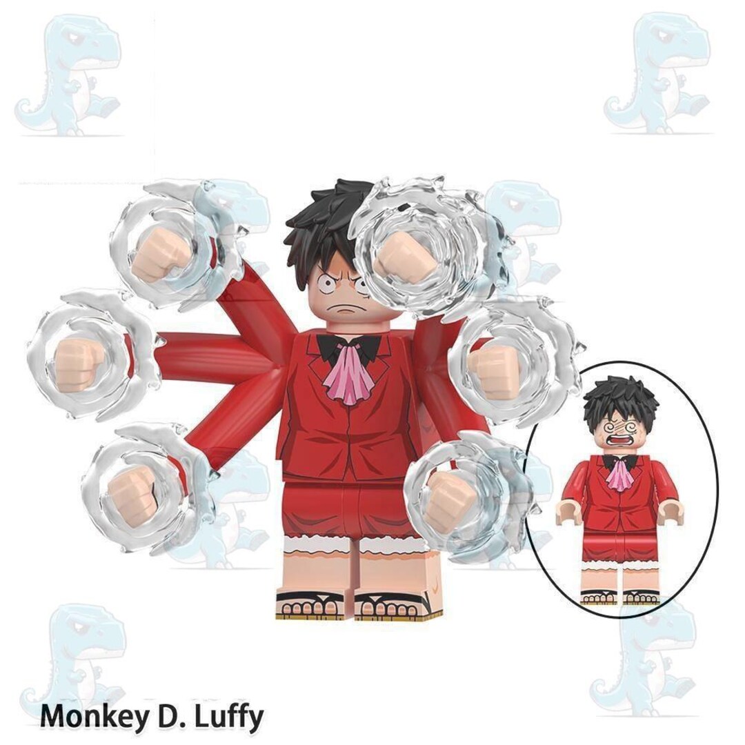 One Piece / Monkey D. Luffy - Clamping Block Custom Minifigure MOC - Etsy