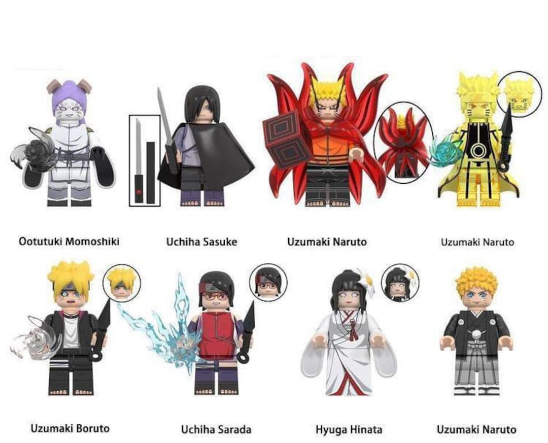 Naruto Character Brick Custom Minifigure MOC - Etsy