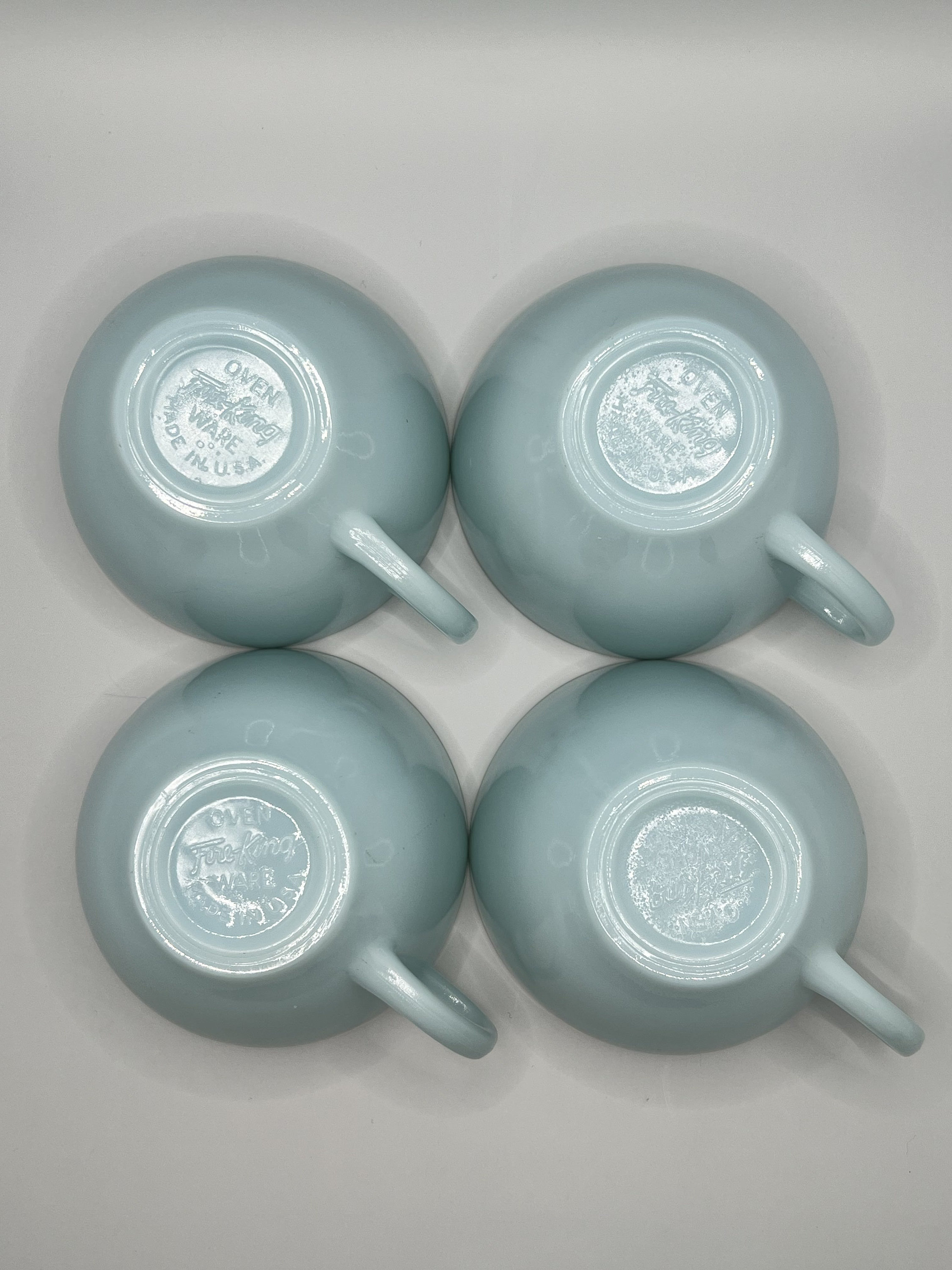 Fire King by Anchor Hocking 1950's Blue Turquoise "hostess Delight ...
