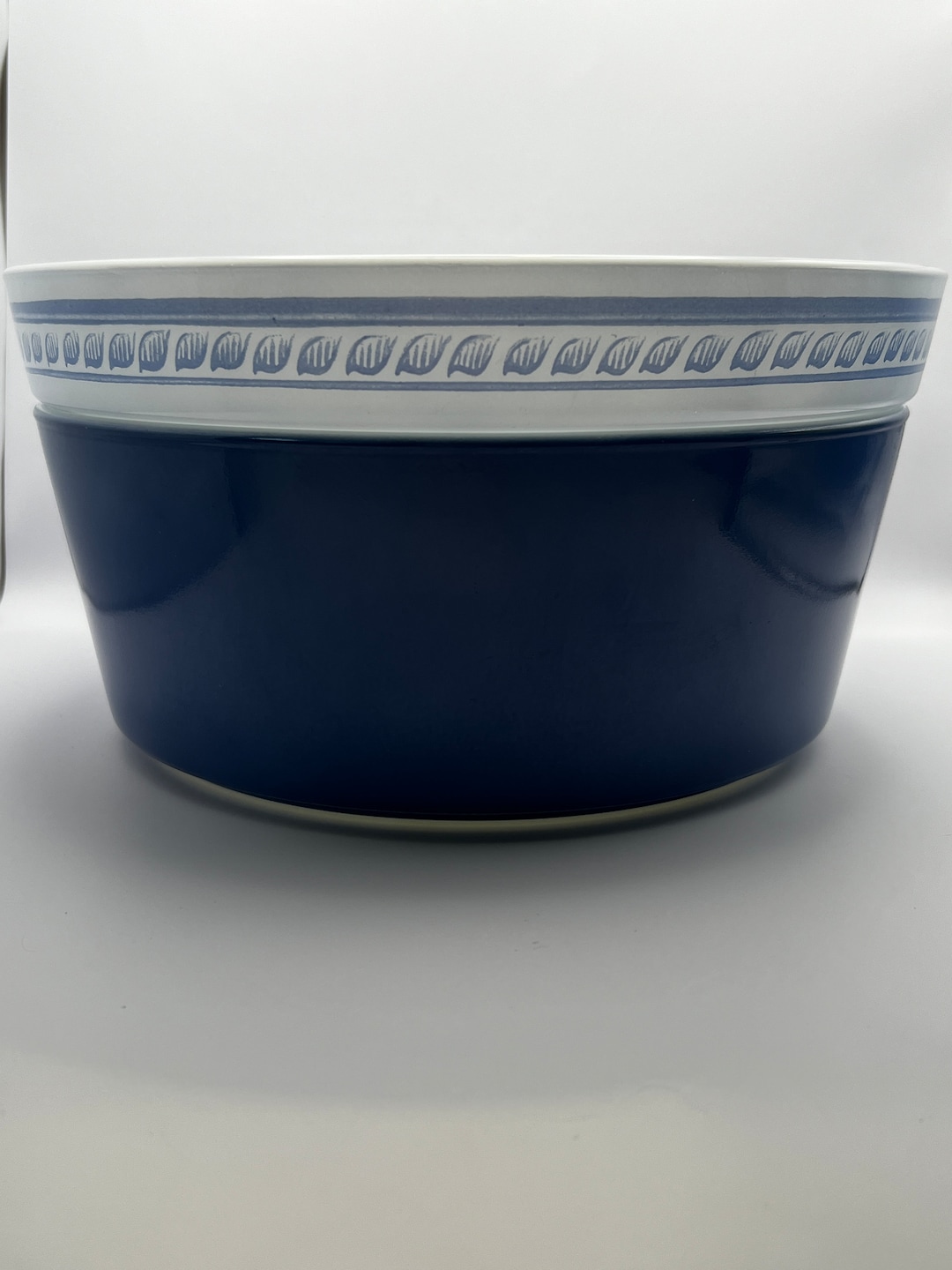 Pyrex Brittany Blue "bake and Serve" 2.5QT Serving Bowl and Quiche ...