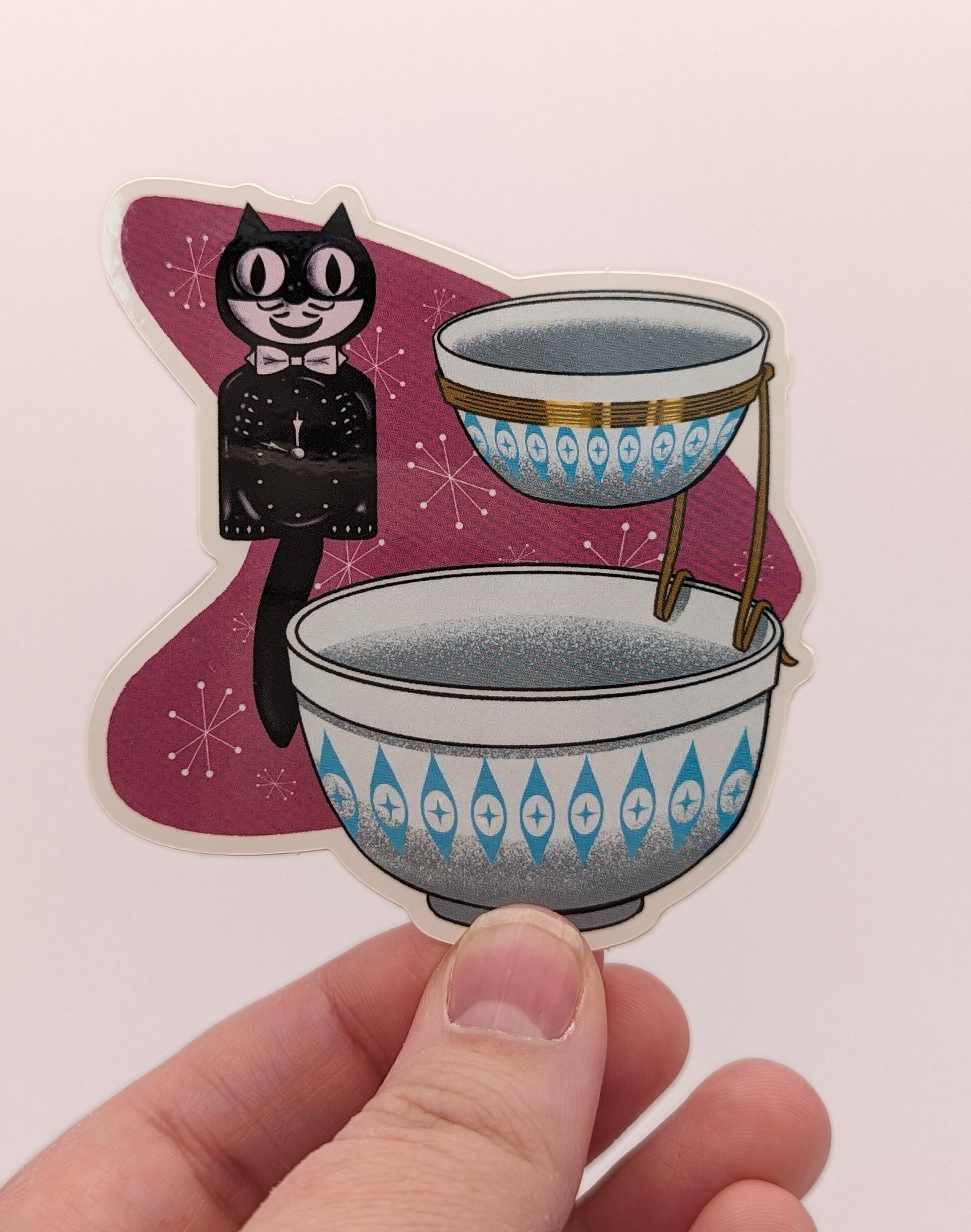 Pyrex Inspired Vintage Bowl Stickers - Midcentury Modern Decor - Etsy