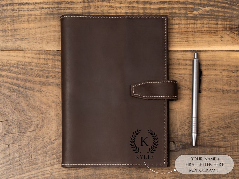 Personalized Notebook Cover A5 Leather Journal Cover Leather - Etsy