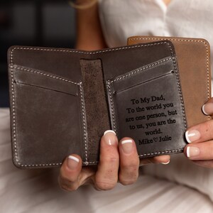 Front Pocket Wallet, Custom Leather Wallet, Slim Front Pocket Bifold ...