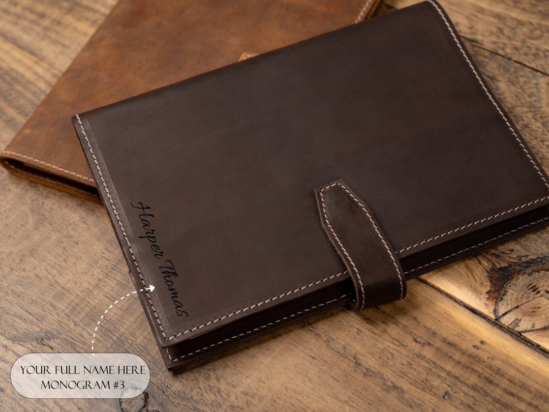 Personalized Notebook Cover, A5 Leather Journal Cover, Leather Journal ...