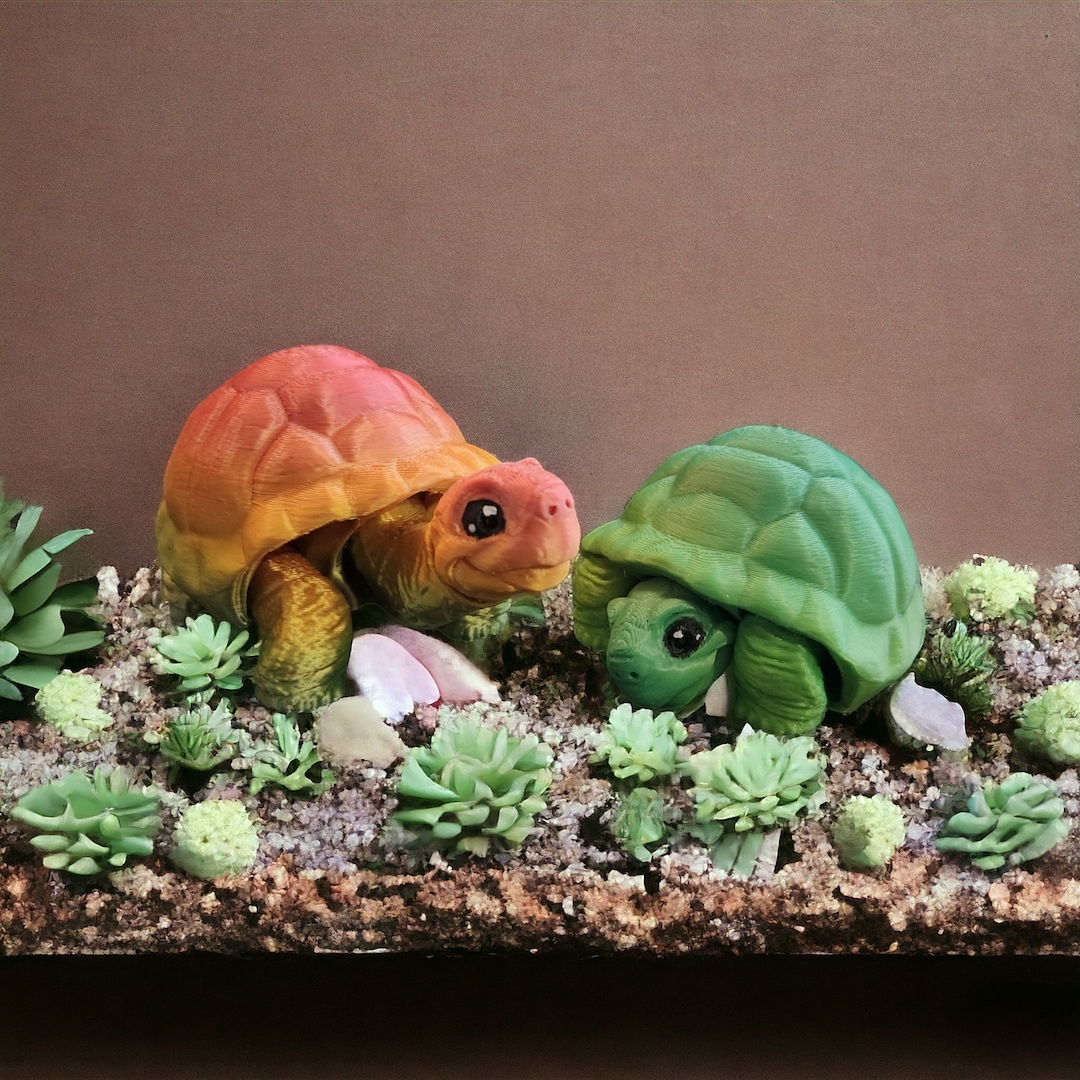 Articulated Tortoise Fidget Cute Desk Fidget - Etsy