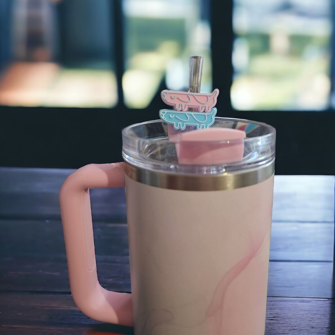Long Dog Straw Topper 10mm Stanley Starbucks Cup Topper 30oz 40oz - Etsy