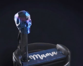 Black Chroma Style Gem Dragon 10mm Stanley Straw Topper 30oz 40oz - Etsy