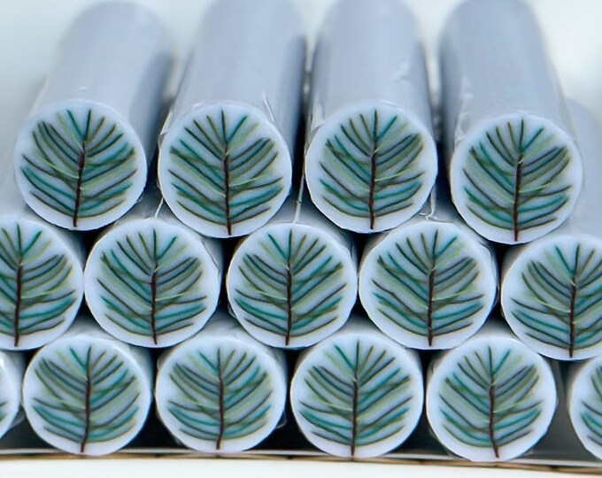 Pine Needle Cane, Translucent Background, Pine Tree, Unbaked Polymer ...