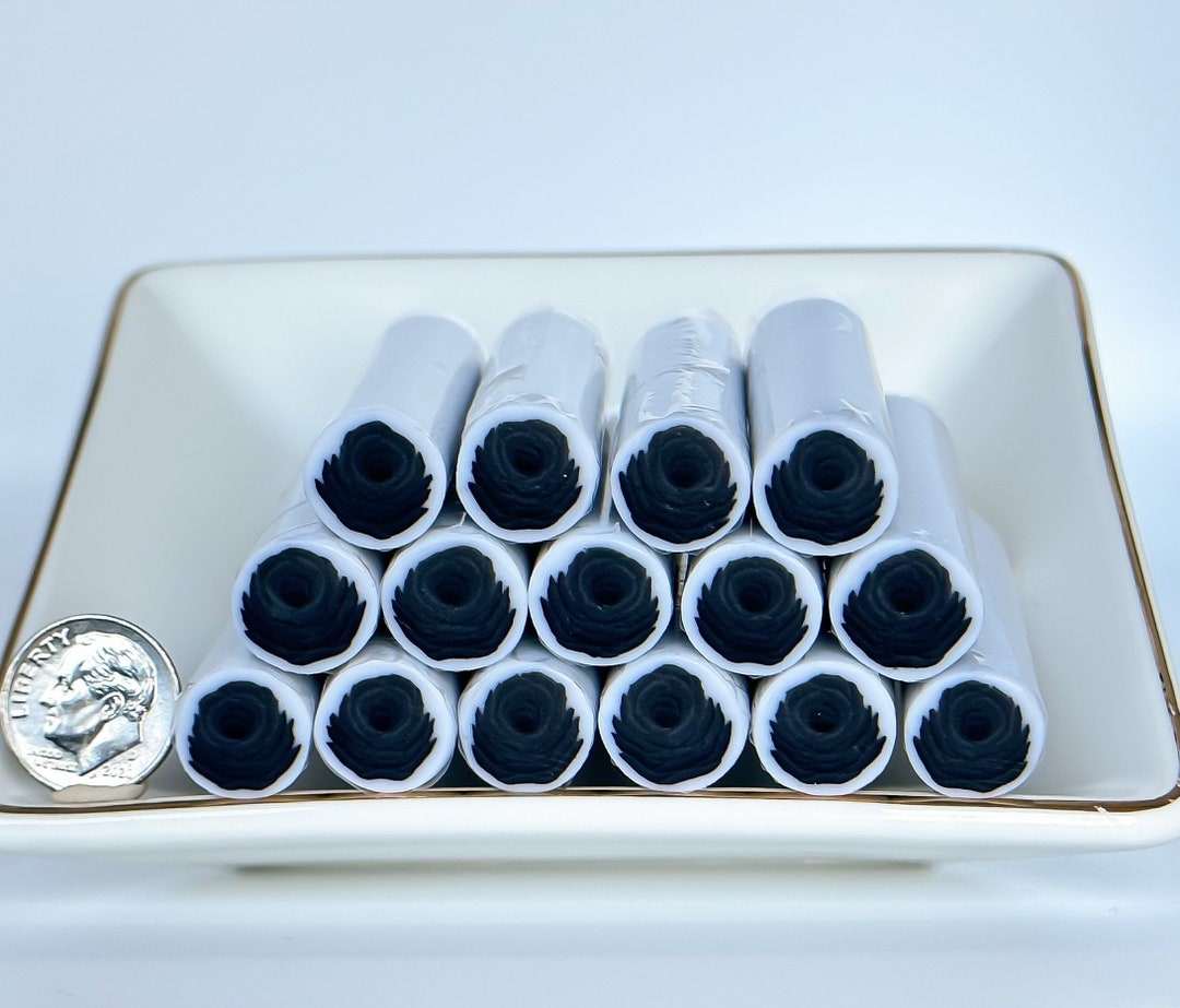 Black Heirloom Rose / Cabbage Rose Cane, Translucent Background ...