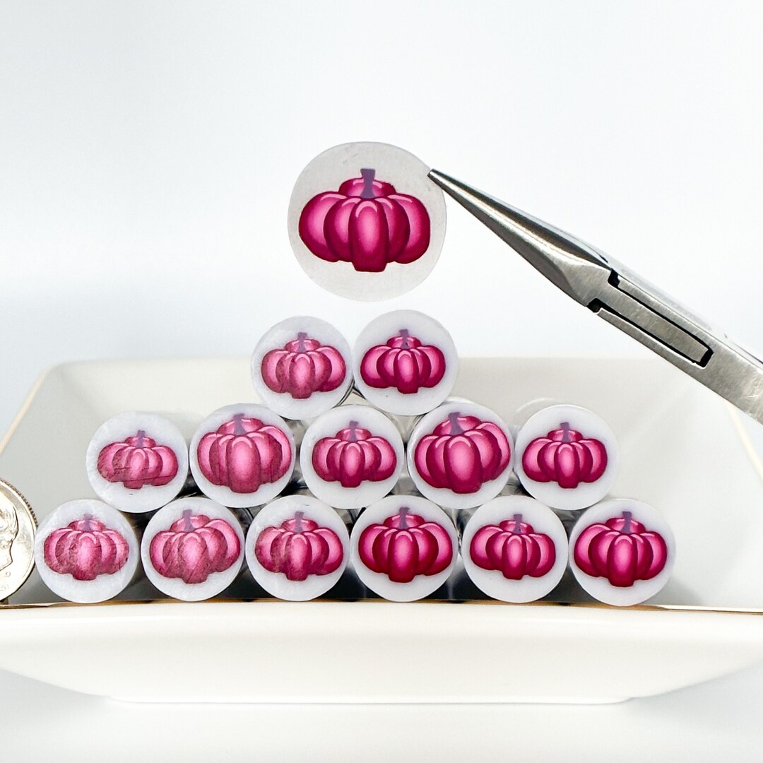 Pink Pumpkin Polymer Clay Cane: Unbaked Sculpey Premo, Translucent ...