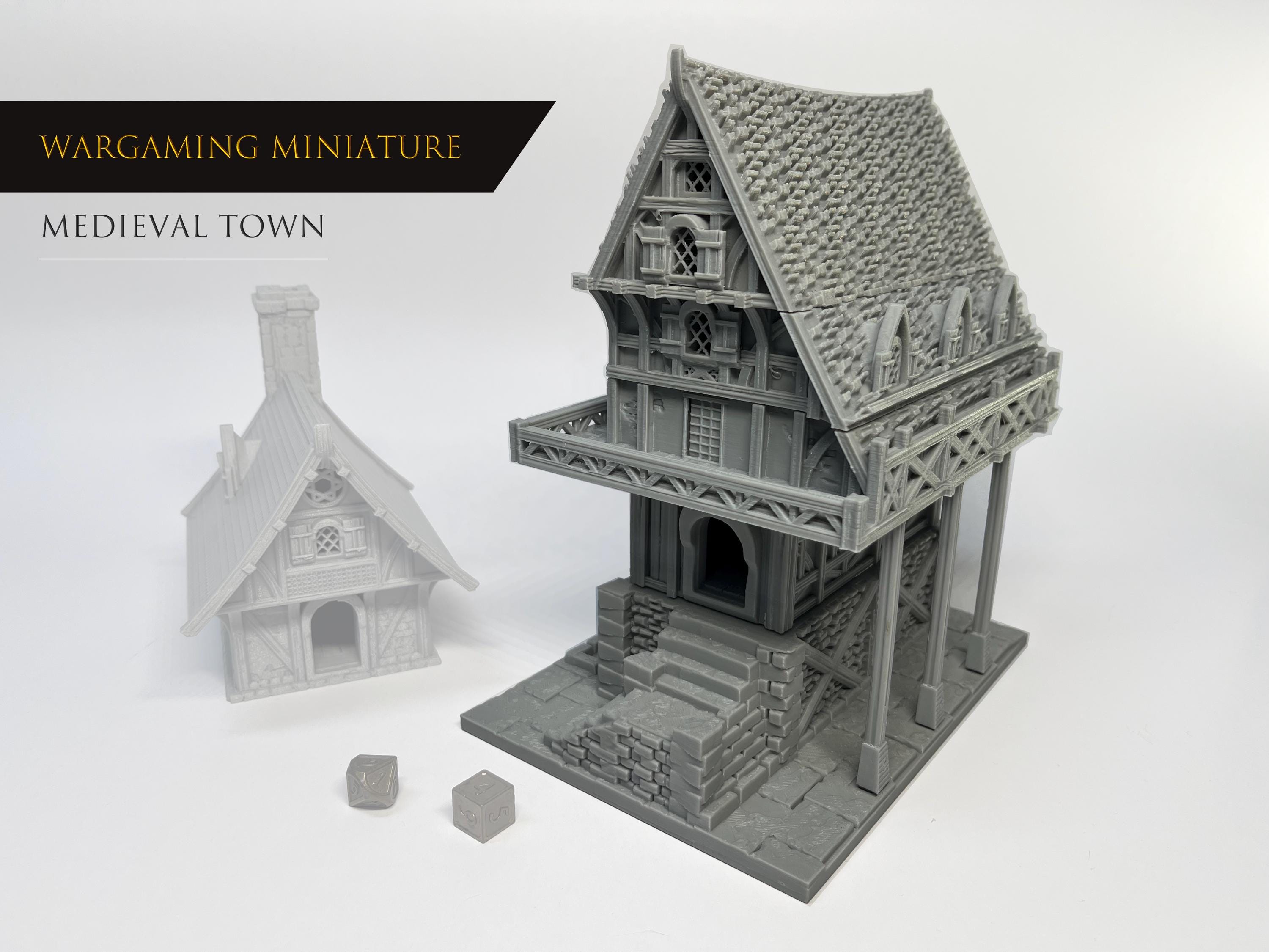 Miniature Middle Ages Buildings, Architecture Terrain Scenery for 18mm ...