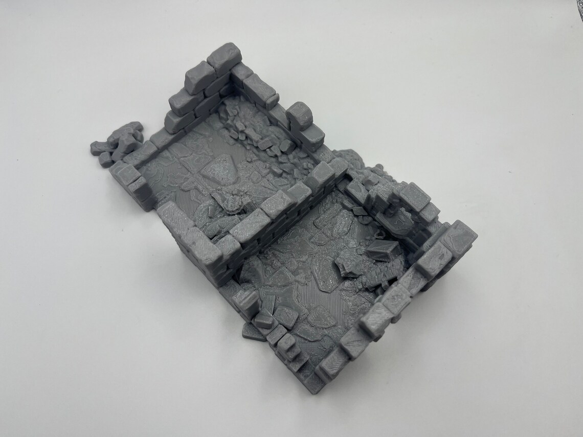 Mausoleum Houses and Ruins Scene Toy, Architecture Terrain Scenery for ...
