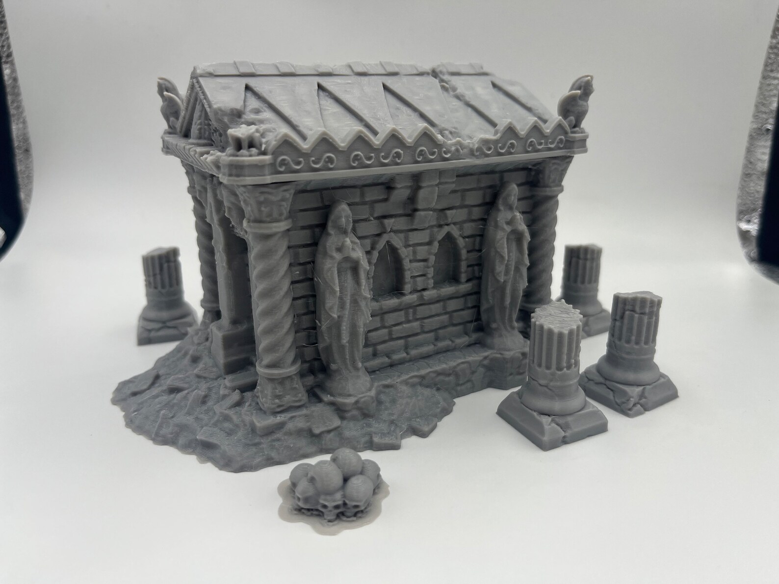 Mausoleum Houses and Ruins Scene, Architecture Terrain Scenery for 18 ...