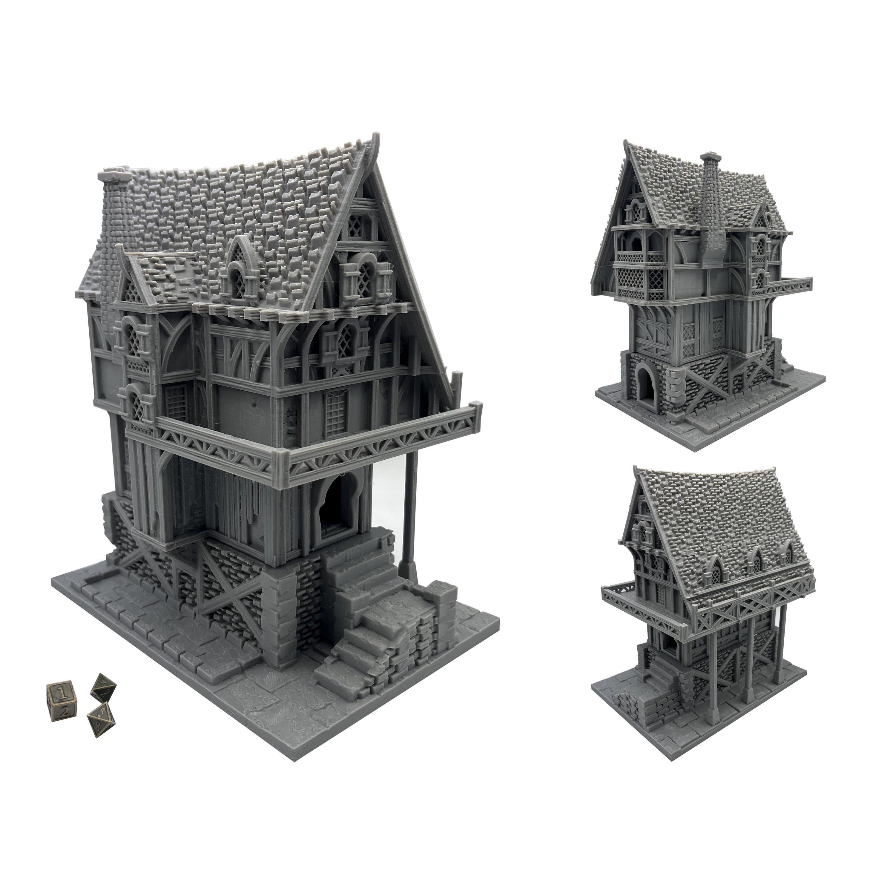 Miniature Middle Ages Buildings, Architecture Terrain Scenery for 18mm ...