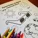 Total Solar Eclipse Coloring Sheet - Etsy