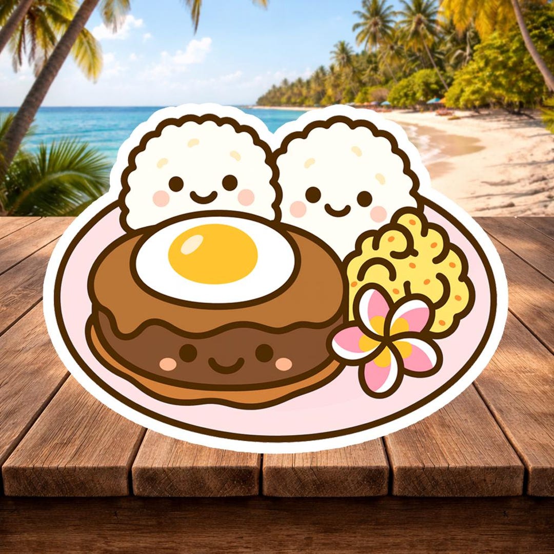 Loco Moco Vinyl Sticker - Etsy