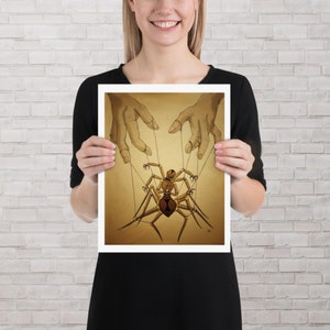 Spider Puppet Print, Spooky Halloween - Etsy