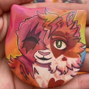 Battle Cats Rainbow Button Badges - Etsy