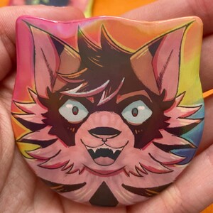 Battle Cats Rainbow Button Badges - Etsy