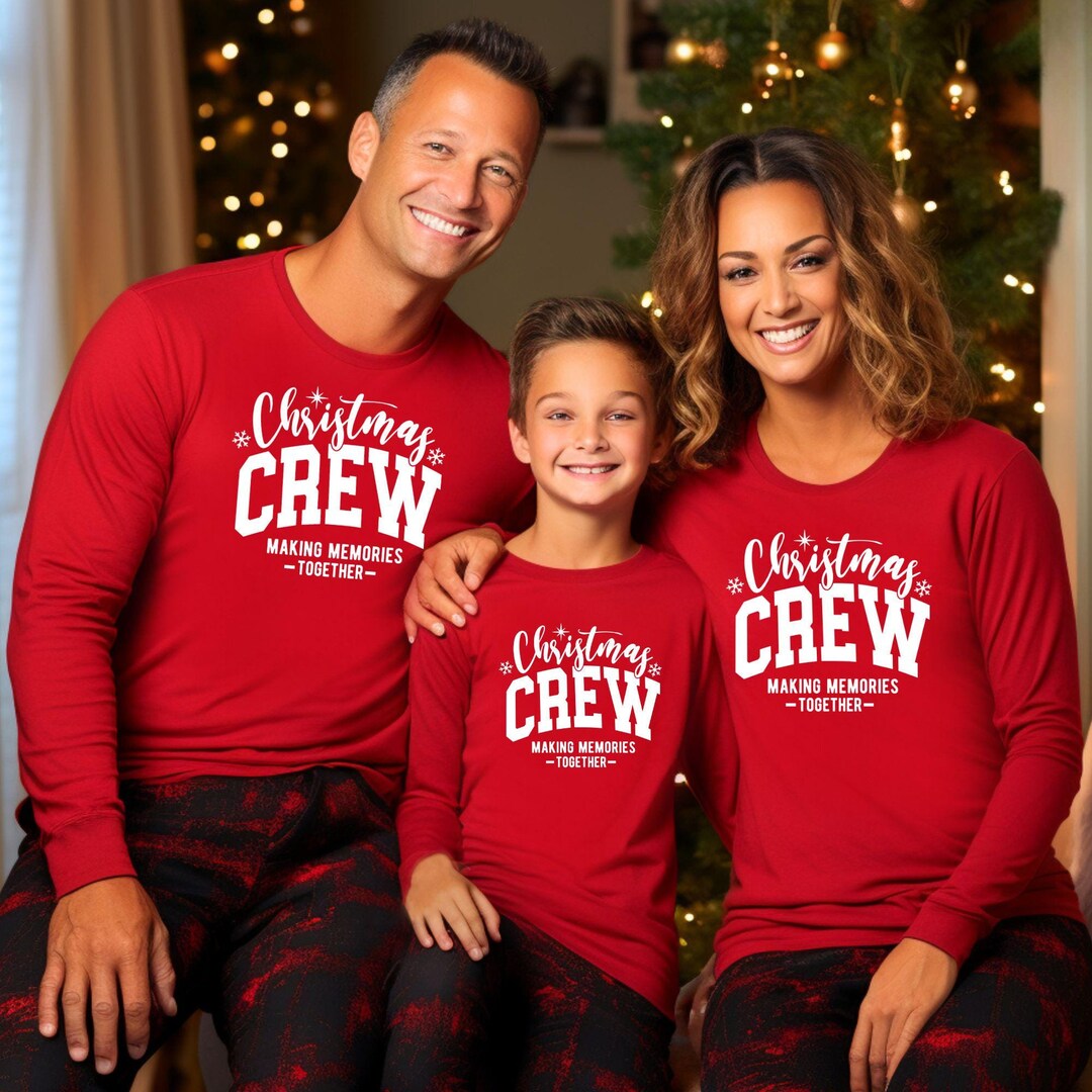 Christmas Crew Long Sleeve, Family Christmas Tee, Christmas Family ...