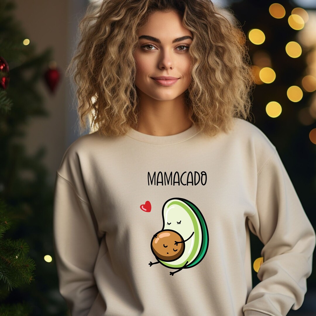 Mamacado Sweatshirt, Baby Announcement Sweater, New Mom Gift, Pregnancy ...