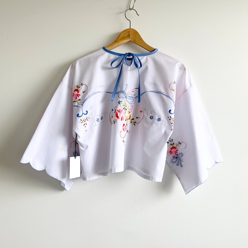 Mesa Workshop Reworked Vintage Tablecloth Blouse - Etsy
