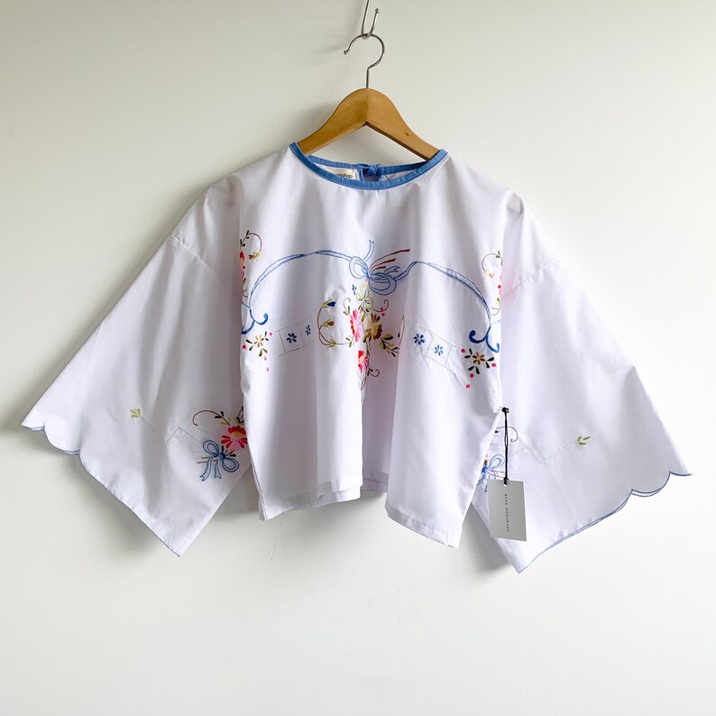 Mesa Workshop Reworked Vintage Tablecloth Blouse - Etsy