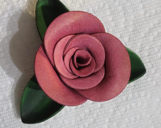 Handmade Leather Rose - Etsy
