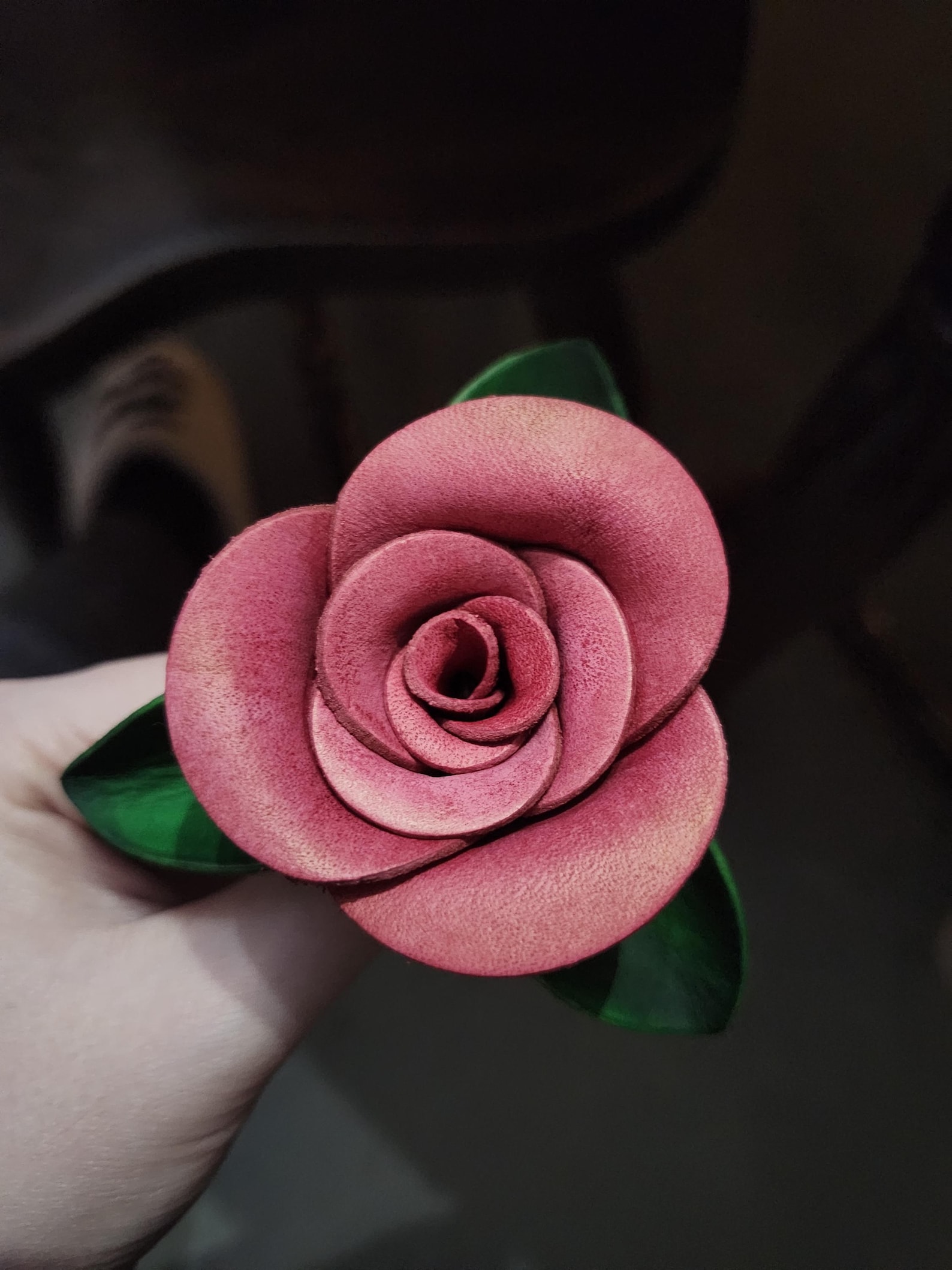 Handmade Leather Rose - Etsy