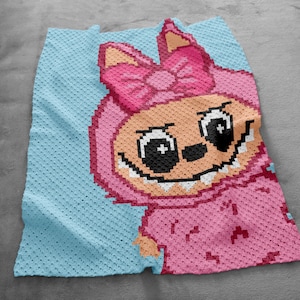 Labubu Crochet Blanket Pattern - Etsy UK