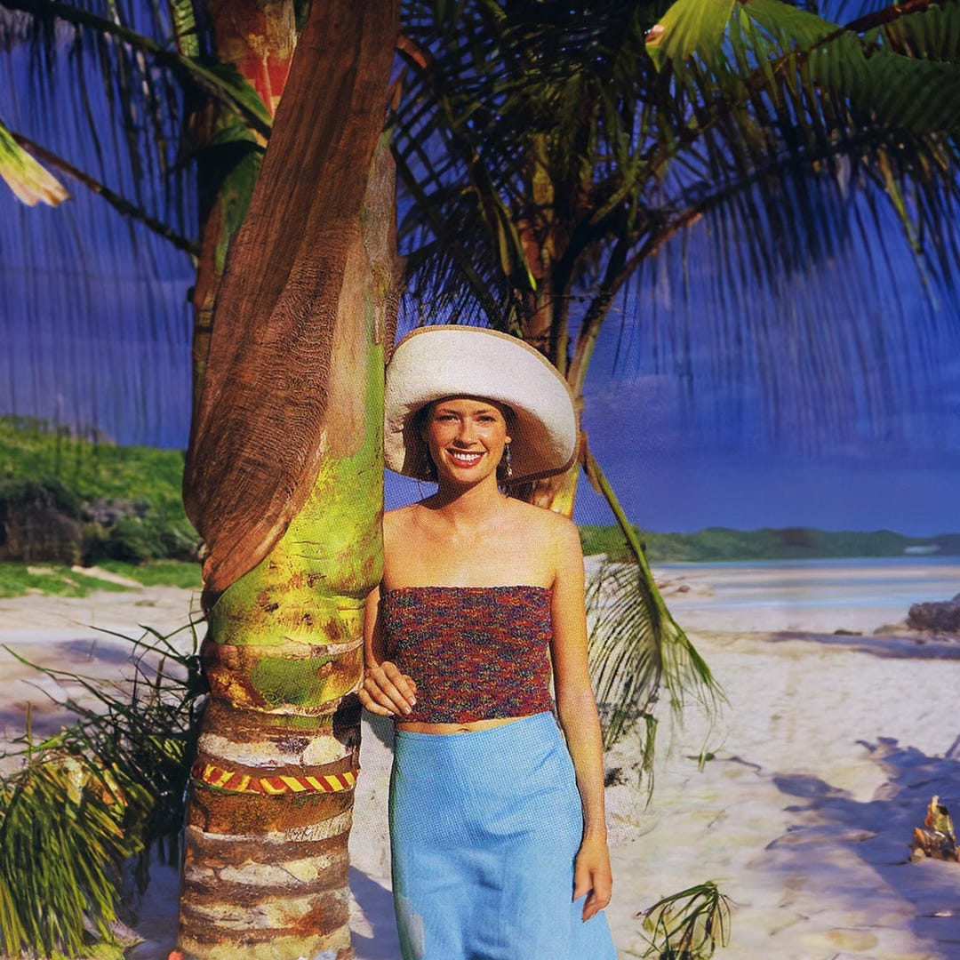 Beginner-friendly Vintage Easy Multicolored Tube Top Knitting Pattern ...