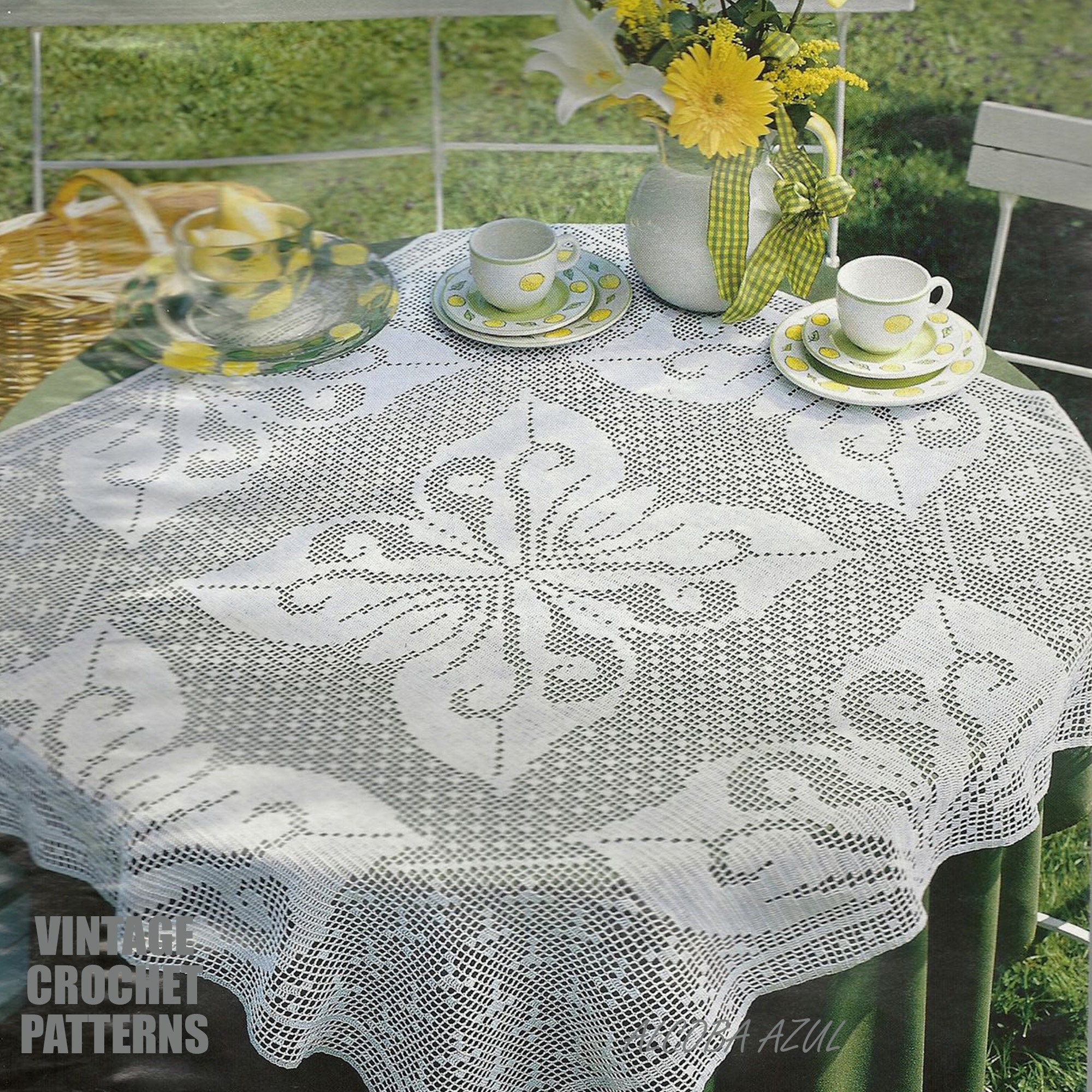 Crochet | SPANISH ONLY | PDF Pattern Ebook Tutorial How-to Napkins ...