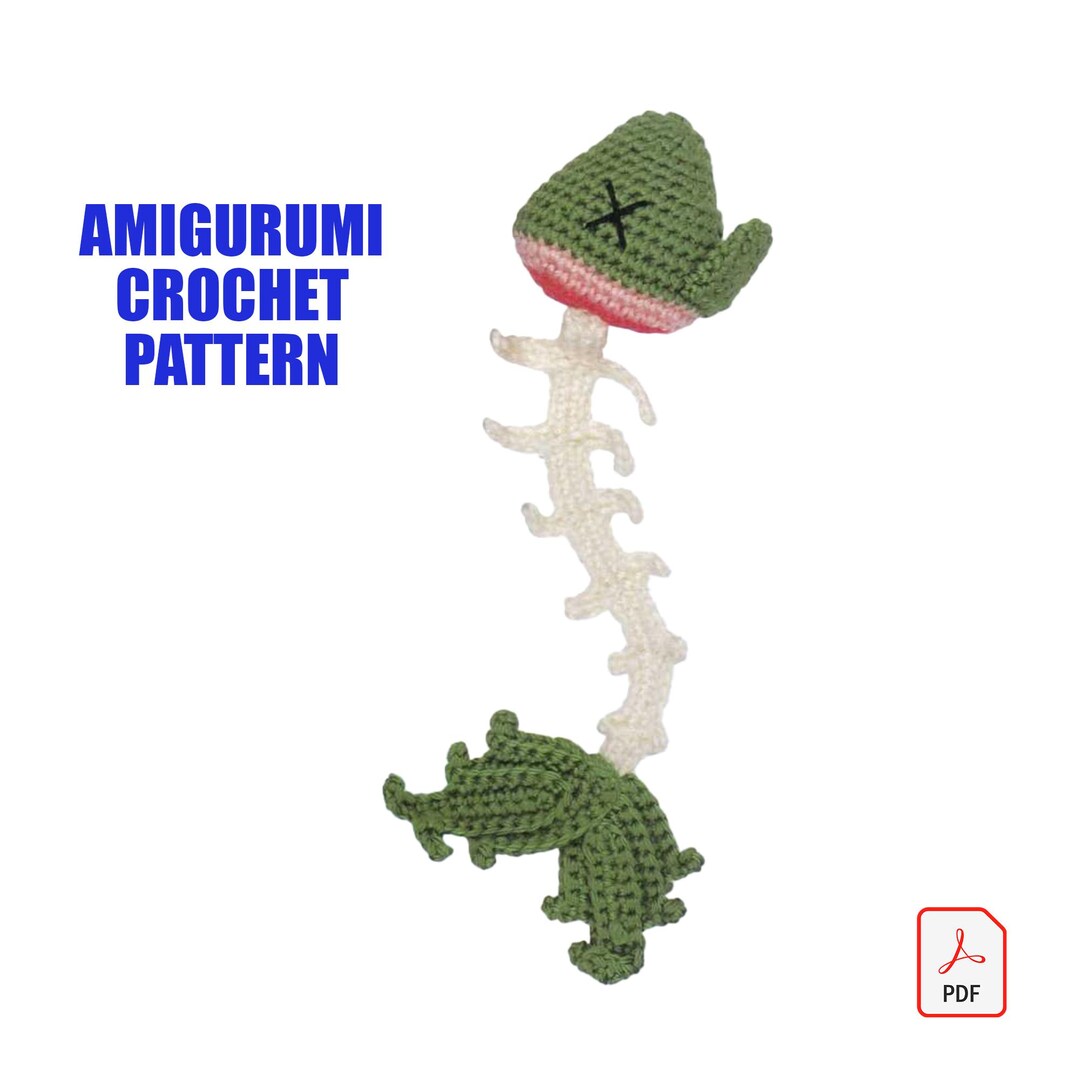 Amigurumi Skelly Fish Vintage CROCHET PATTERN | Humor Stuffed Toy ...