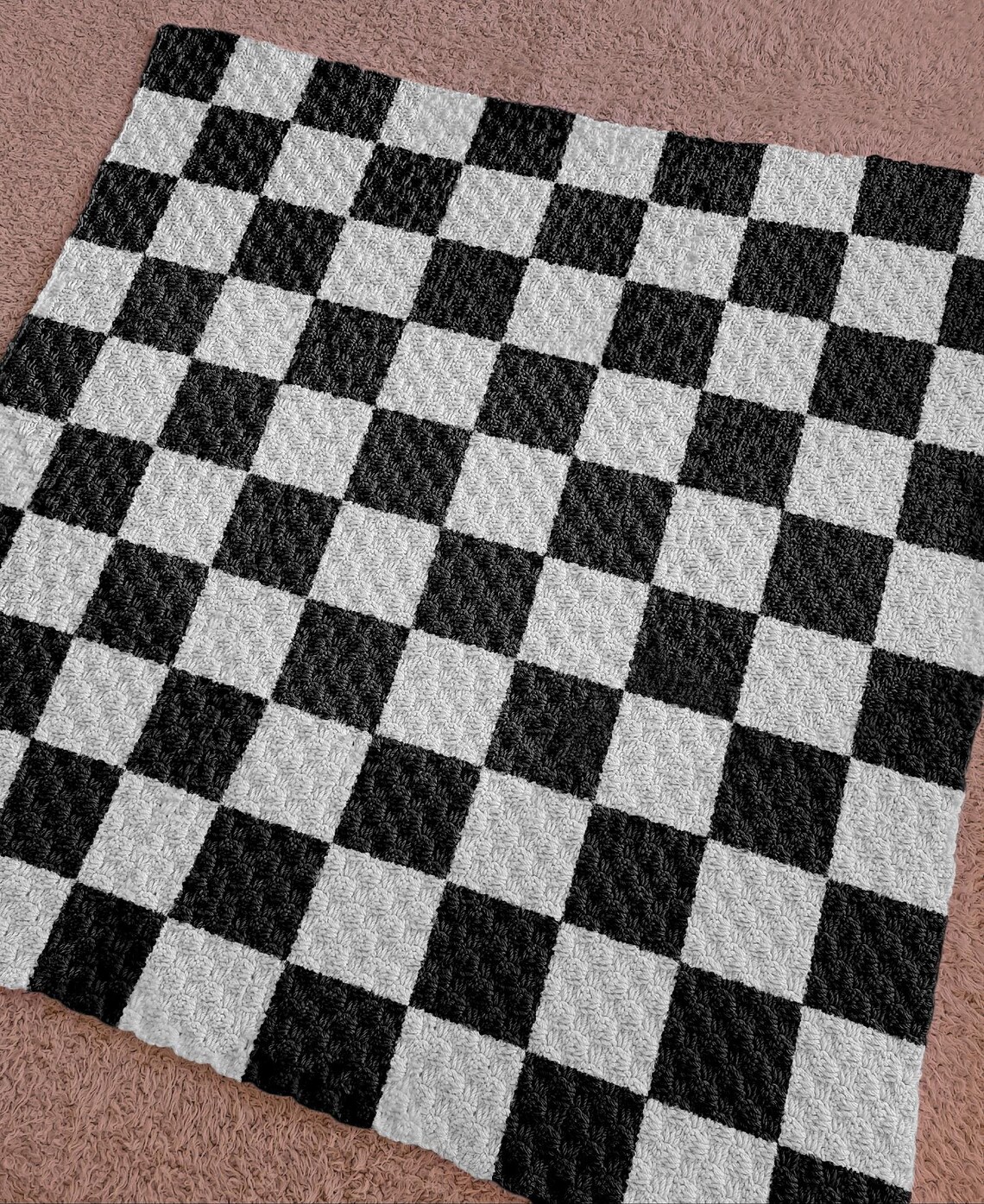 C2C Checkmate Board Blanket Crochet Pattern PDF 31" Stroller | 60x60 ...