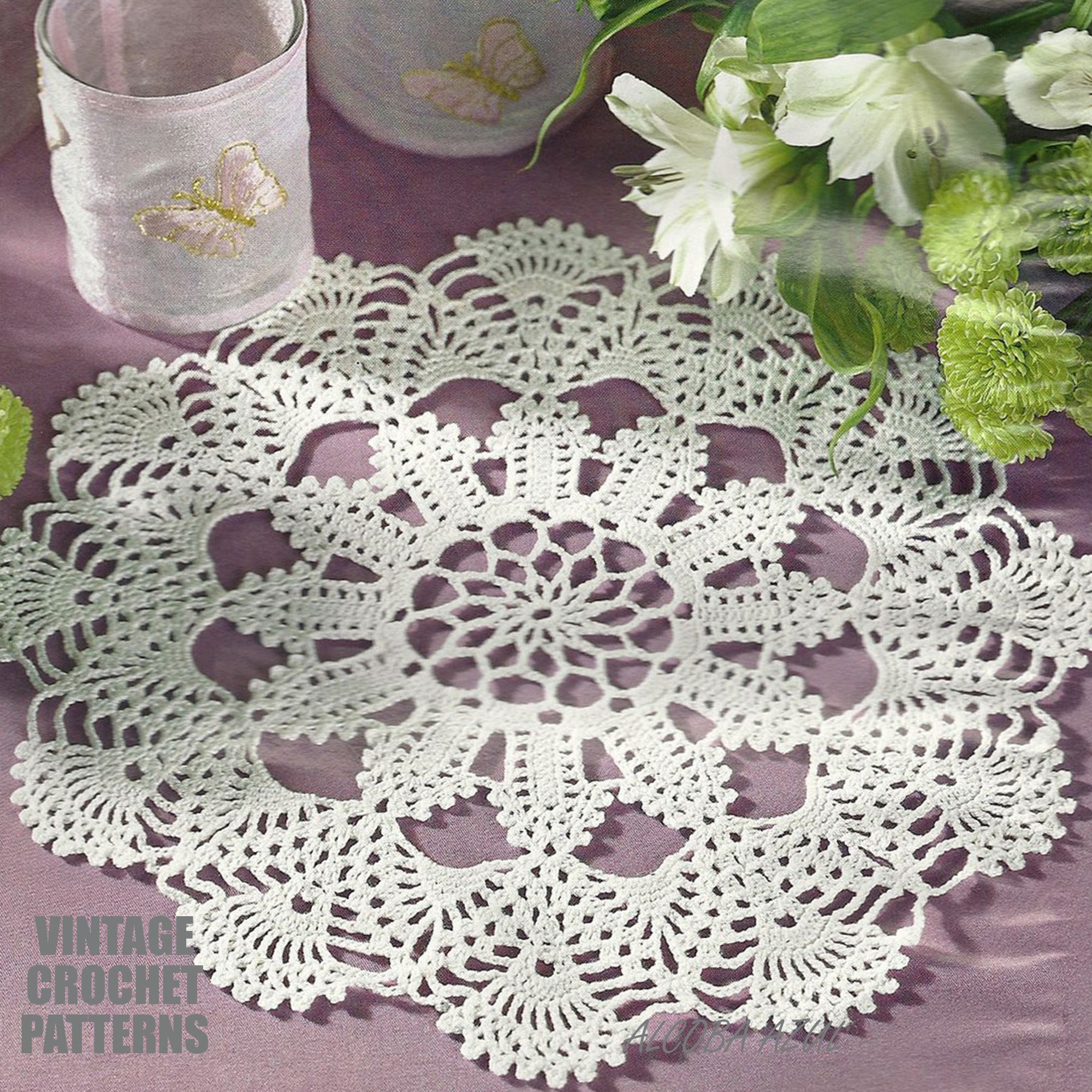 Crochet | SPANISH ONLY | PDF Pattern Ebook Tutorial How-to Napkins ...