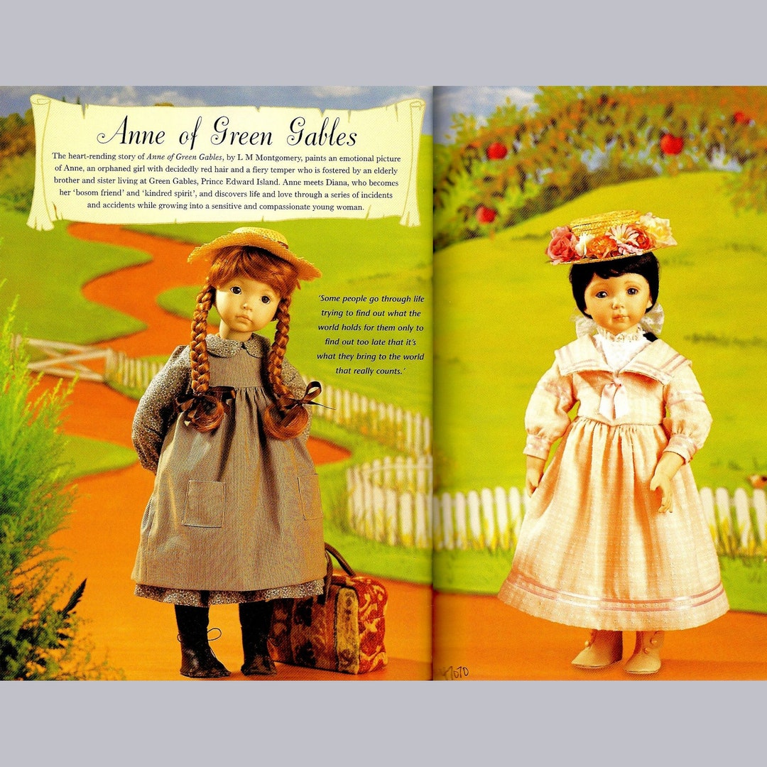 Vintage PDF Pattern Set Anne Green Gables Doll Clothes Red Hair Doll ...