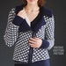 Mosaic Bomber Jacket KNITTING PATTERN PDF Asymmetrical Zipped Jacket ...
