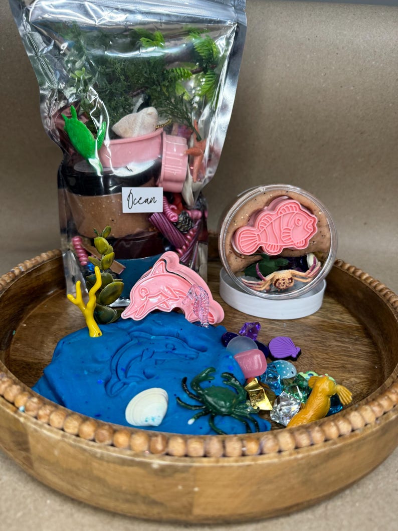 Ocean Play Dough Kit - Etsy