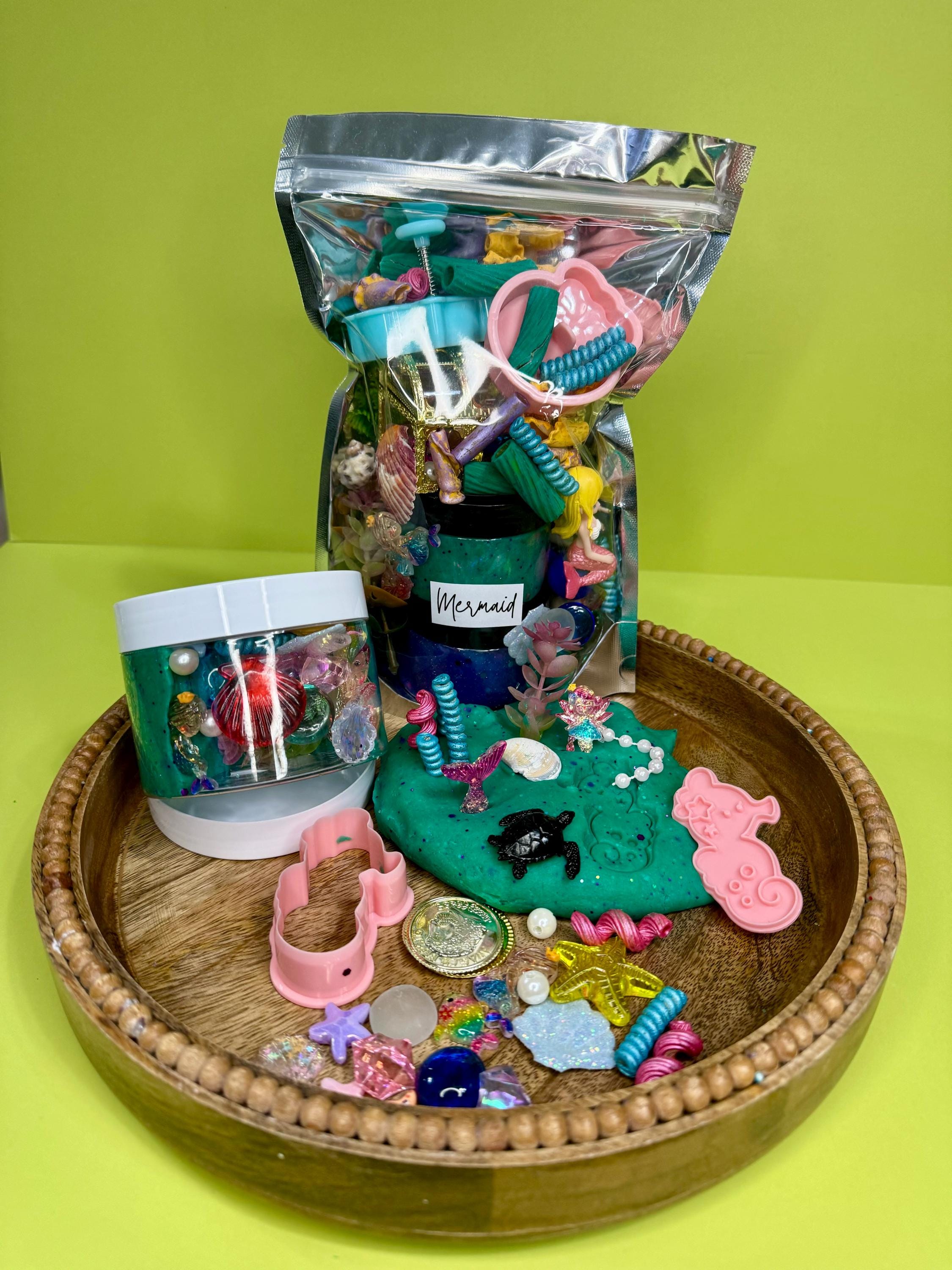 Mermaid Play Dough Kit - Etsy