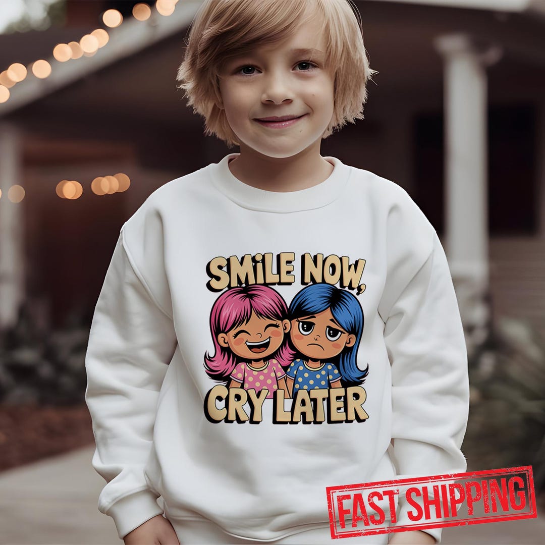 Smile Now Cry Later Kid's Hoodie, Chicano Old School Art Tee, Chicana ...